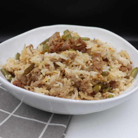 Sausage & Egg Fried Rice - It's Food o'Clock