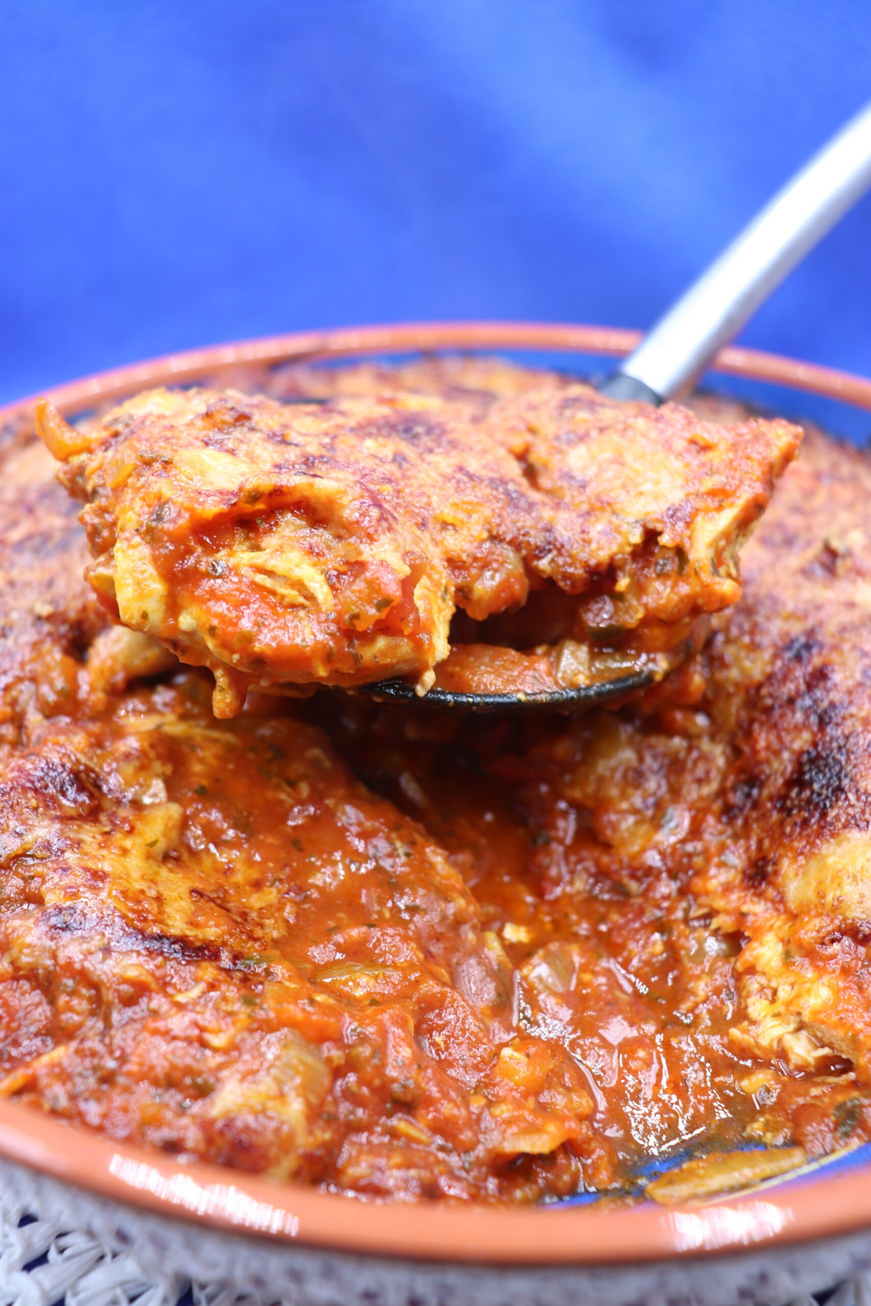 Cheesy Chicken Casserole with Tomato Sauce - It's Food o'Clock