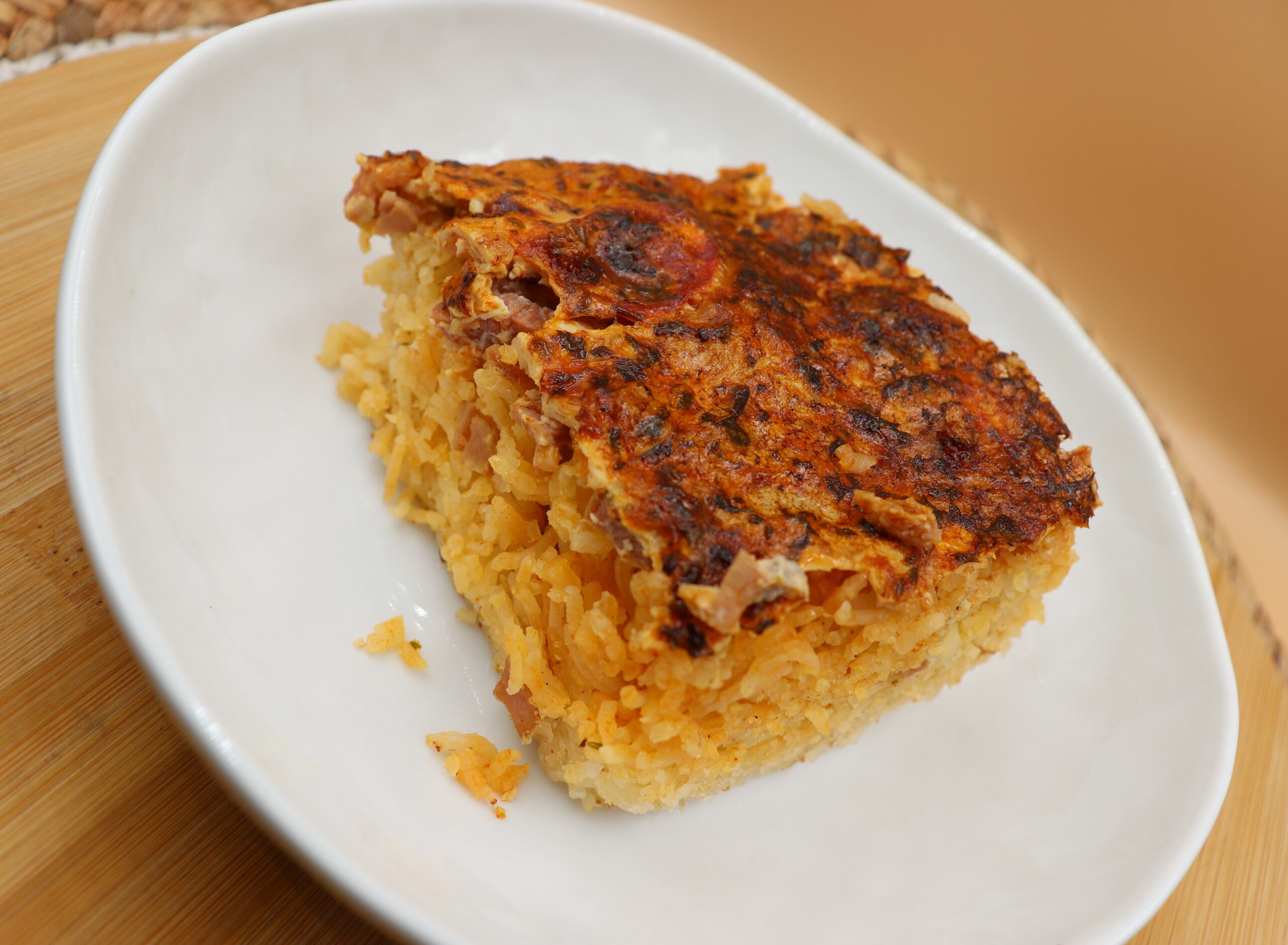 Baked Smoked Paprika & Bacon Rice - It's Food o'Clock