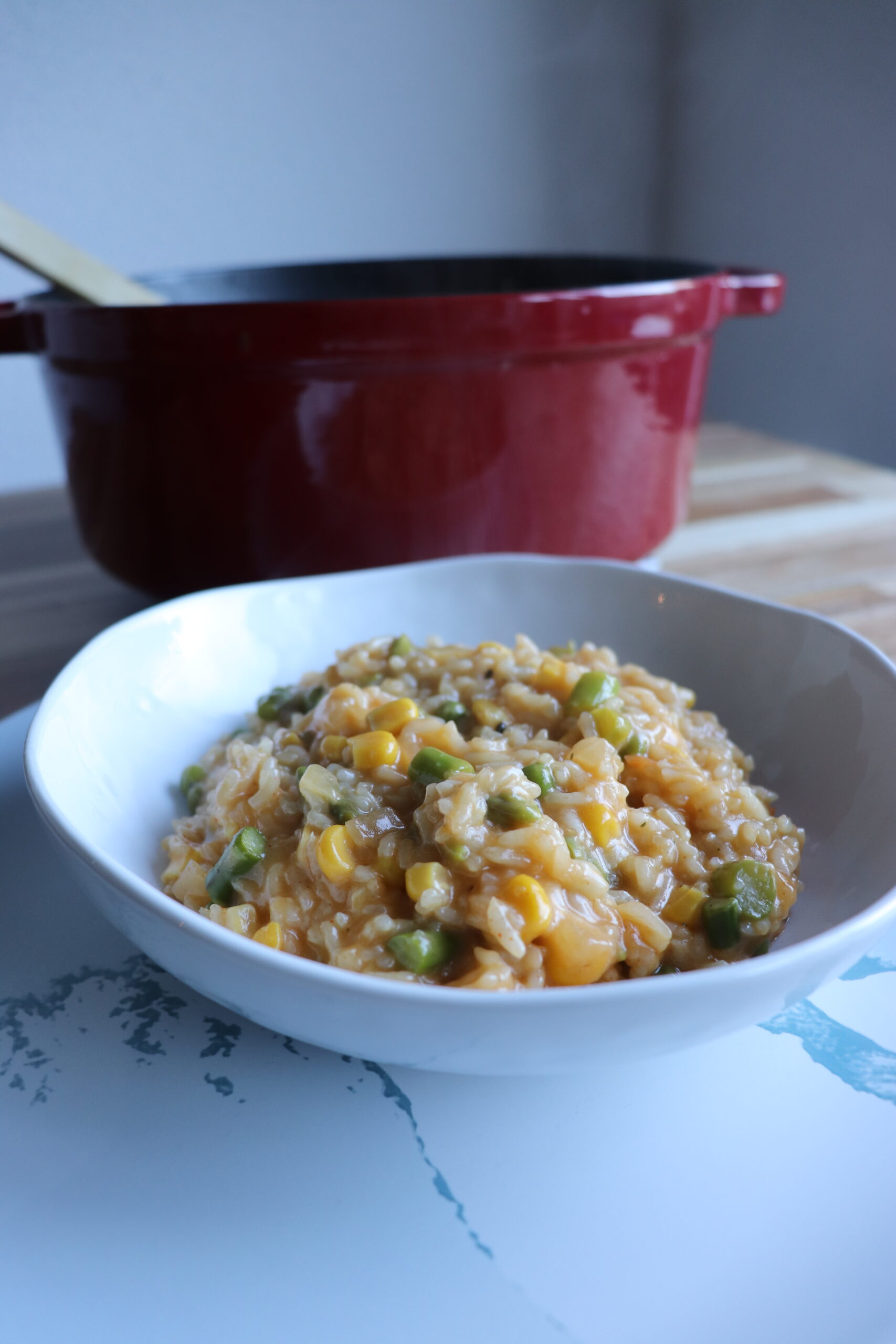 Asparagus, Corn & Pea Risotto - It's Food o'Clock